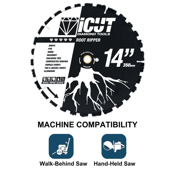 iCut Root Ripper Diamond Blade Machine Compatibility